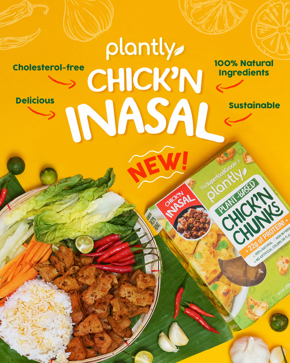 Plantly Chick'n Nuggets - Vegan Plant-based Chicken Philippines - The Superfood Grocer Philippines