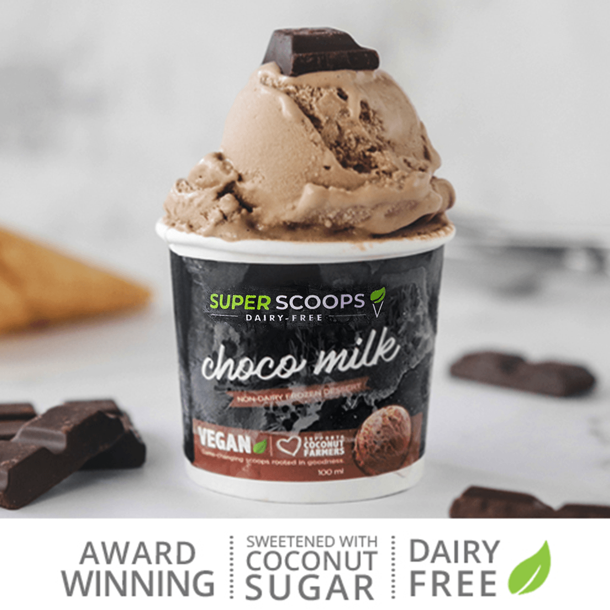 SUPER SCOOPS Choco Milk - Vegan Ice Cream Philippines - The Superfood ...