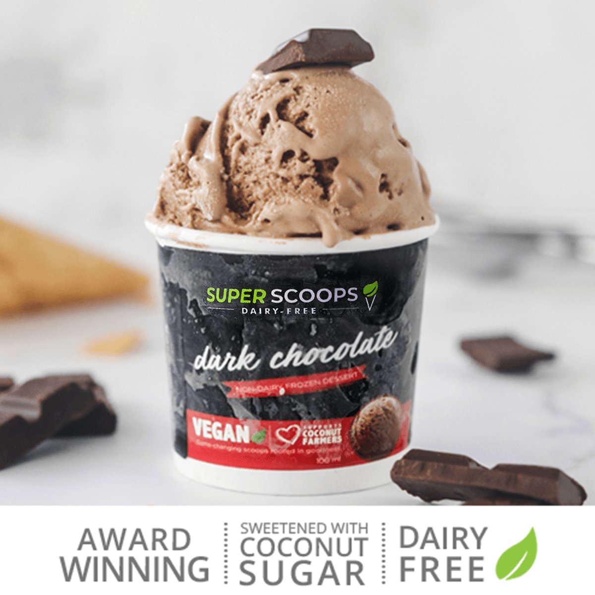 SUPER SCOOPS Dark Chocolate - Vegan Ice Cream Philippines - The ...